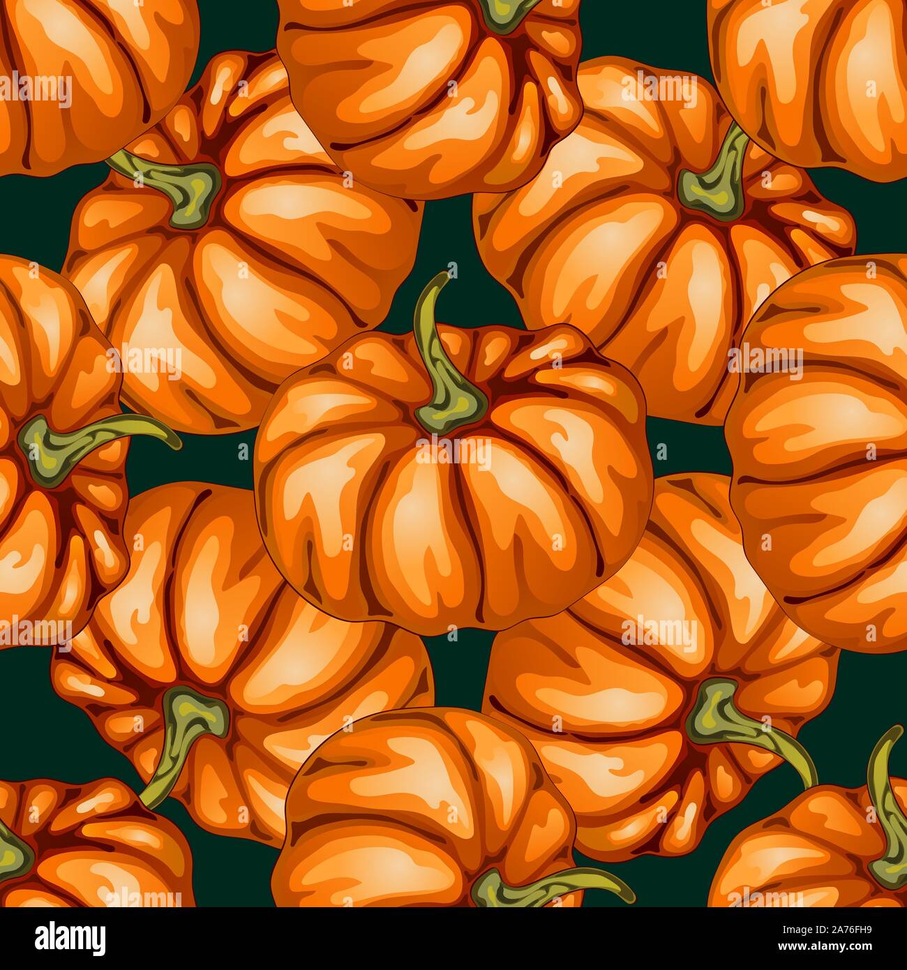 Autumn harvest. Pumpkins. Vector illustration on a white background ...
