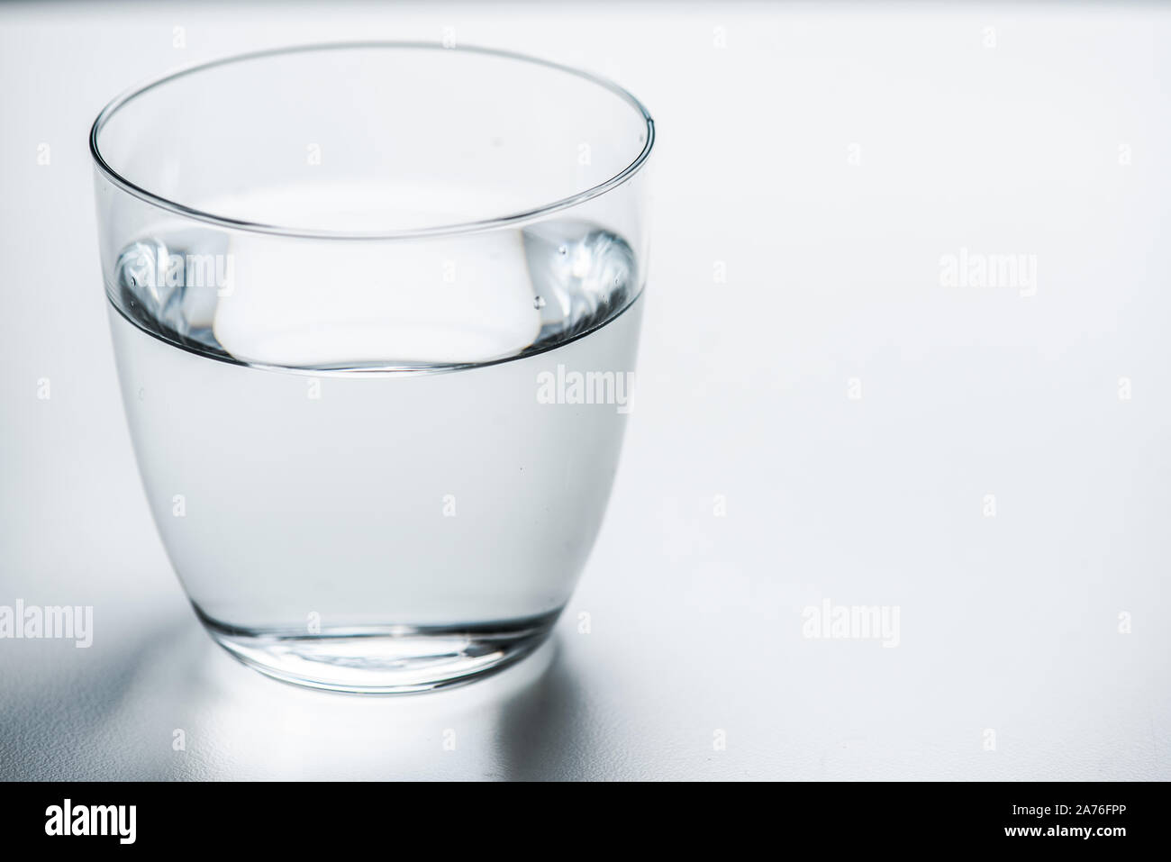 Glass of pure water Stock Photo - Alamy