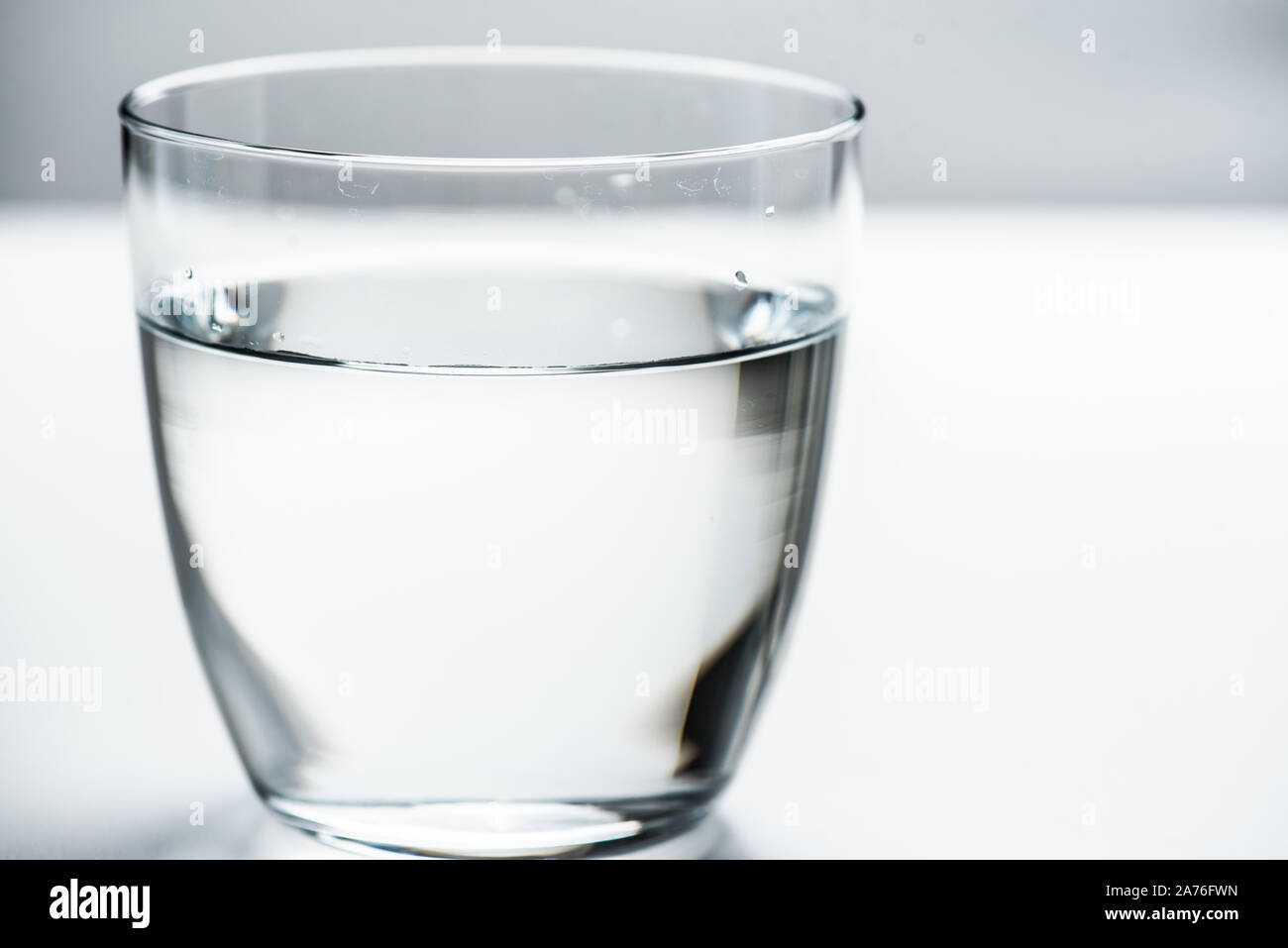 Glass of pure water Stock Photo - Alamy