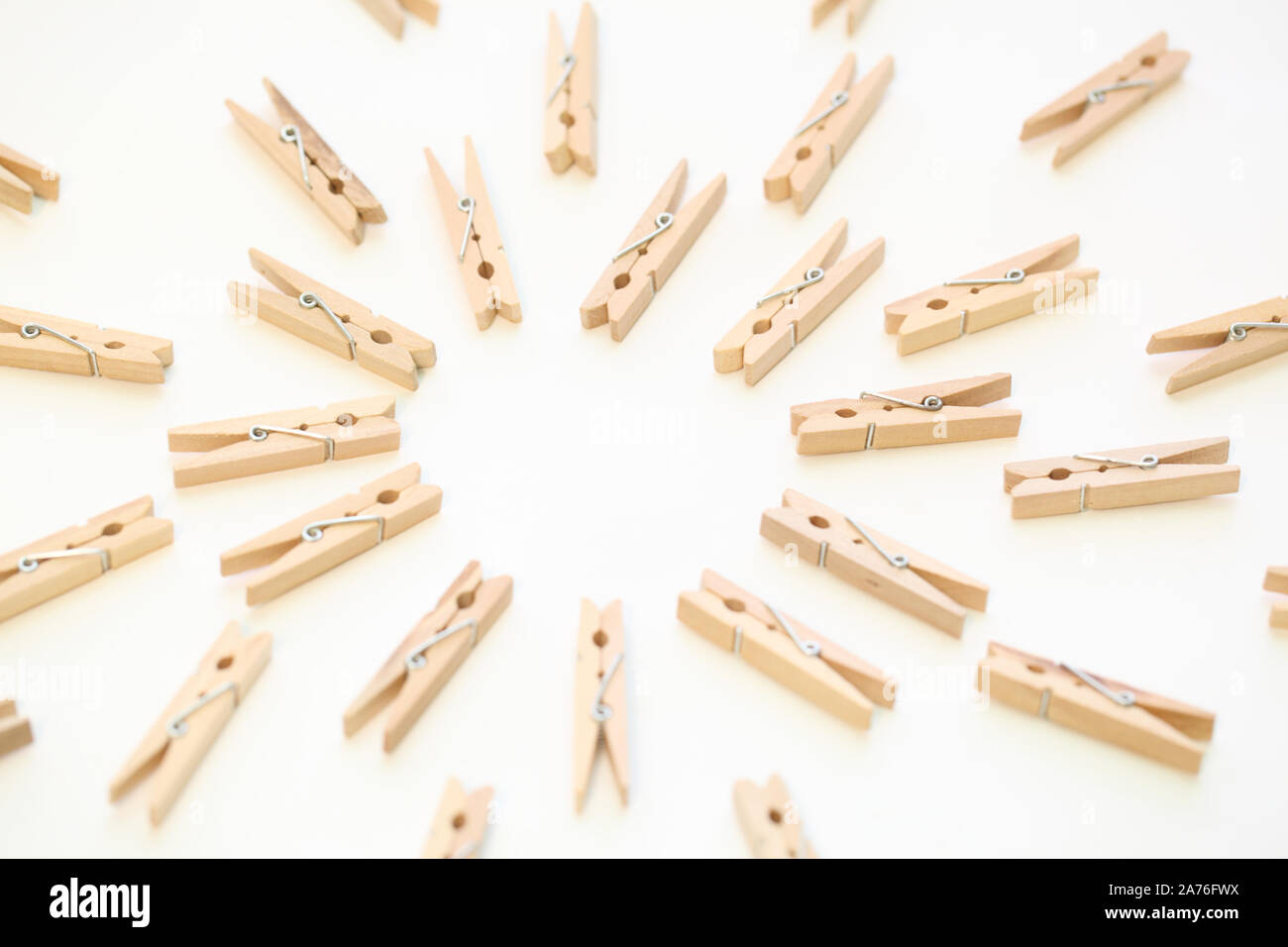Set wooden clothespins on hi-res stock photography and images - Alamy
