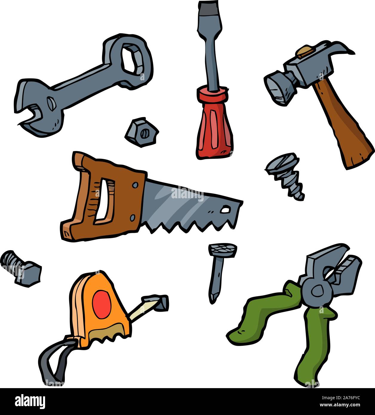 Handsaw Cartoon High Resolution Stock Photography and Images - Alamy