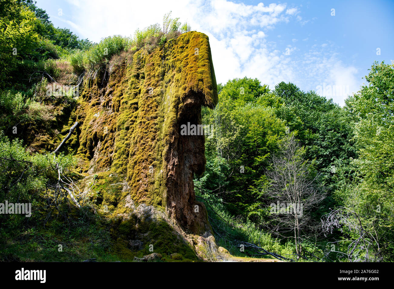 Prskalo waterfall in Serbia, on mountain Kucaj, river Nekudovo Stock ...