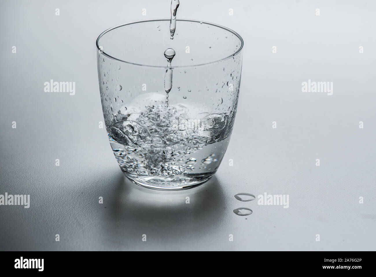 Glass of pure water Stock Photo - Alamy