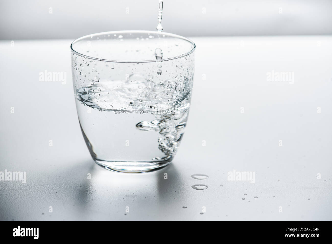 Glass of pure water Stock Photo - Alamy