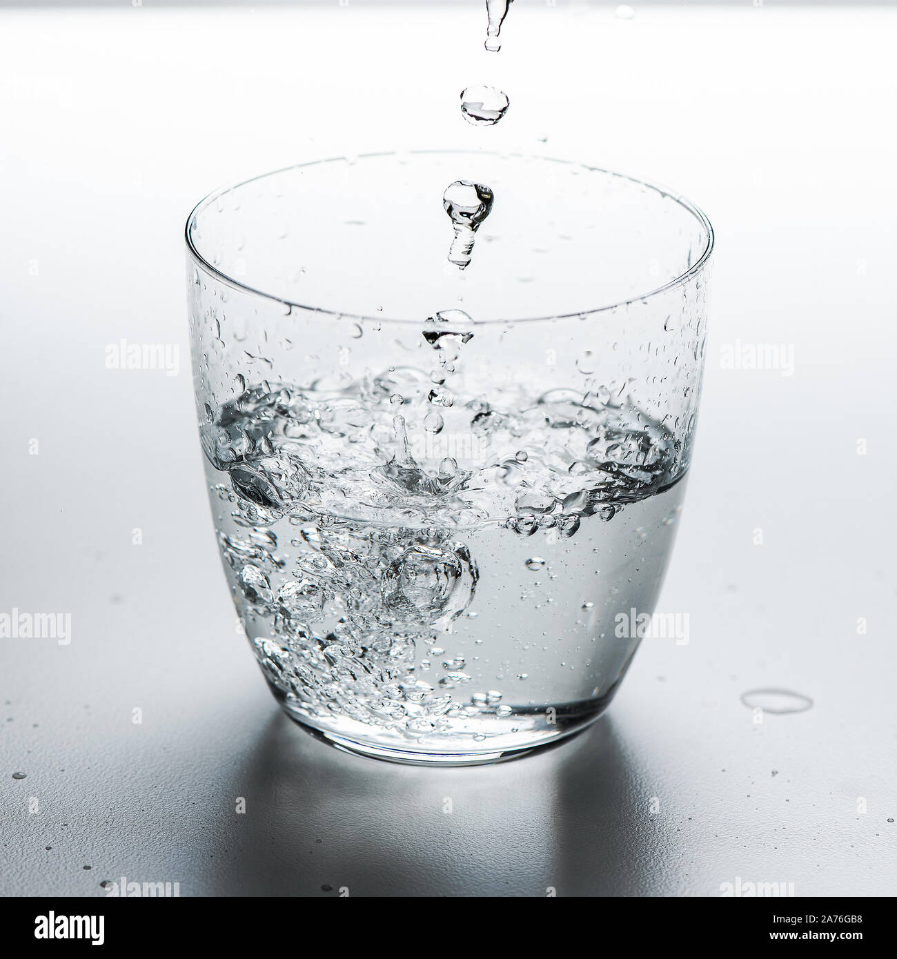 Glass of pure water Stock Photo - Alamy
