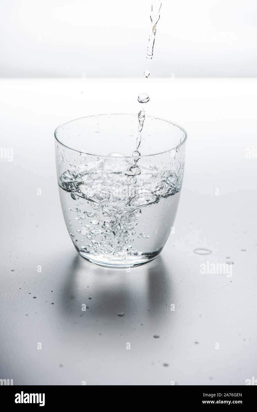 Glass of pure water Stock Photo - Alamy