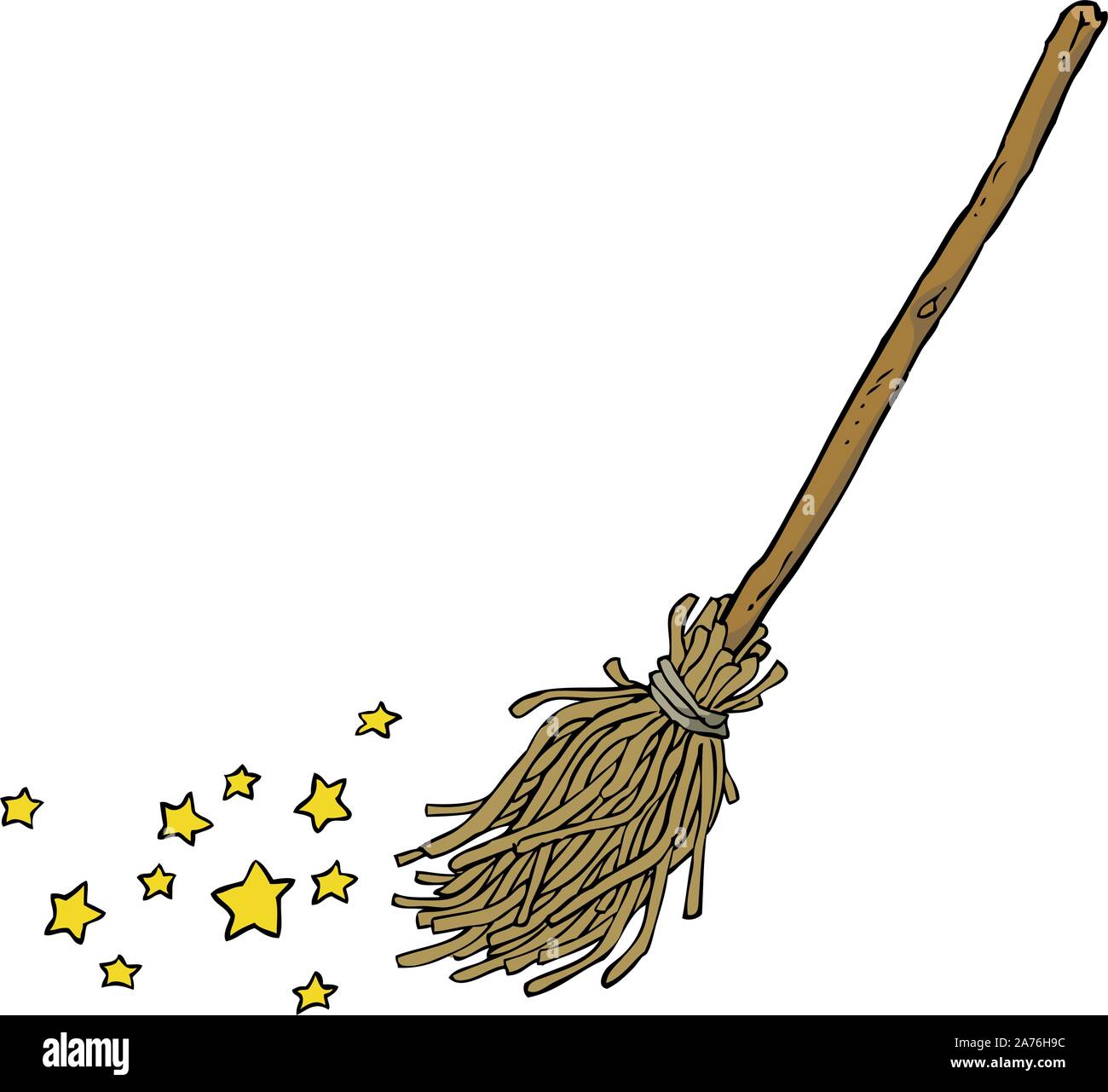 Magic Broom Stock Vector Images - Alamy