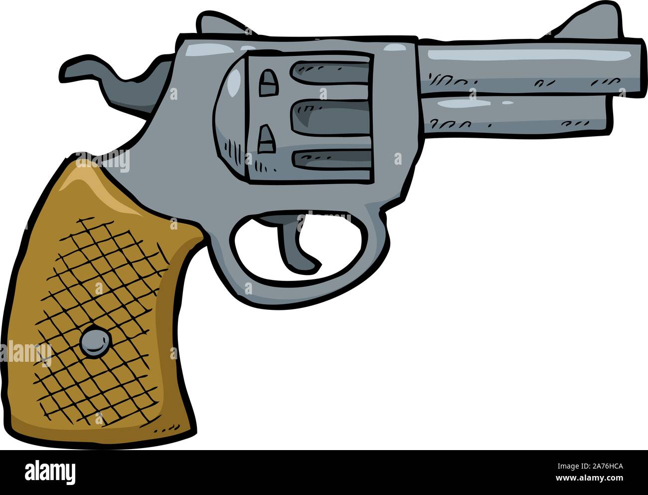 Colt Revolver Drawing Stock Vector Images - Alamy