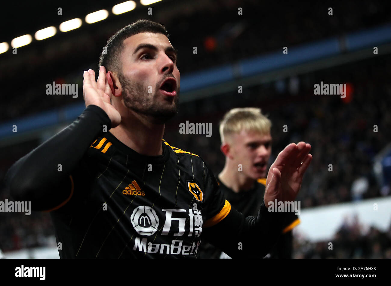 Wolverhampton wanderers patrick cutrone celebrates scoring hi-res stock ...