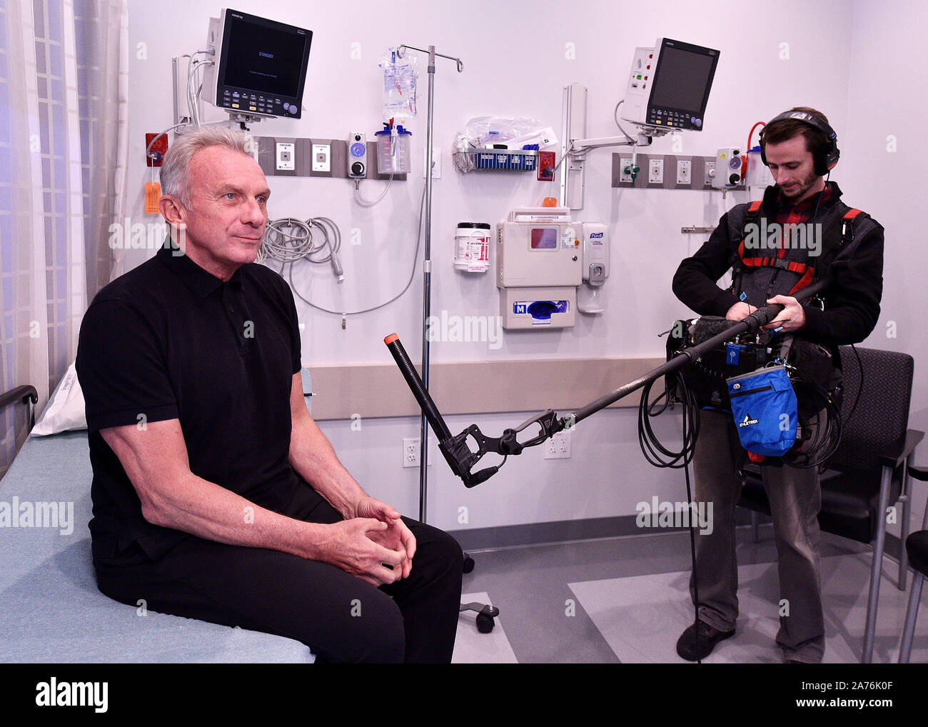 Hall of Fame quarterback Joe Montana is seen at the Trinity Surgery ...