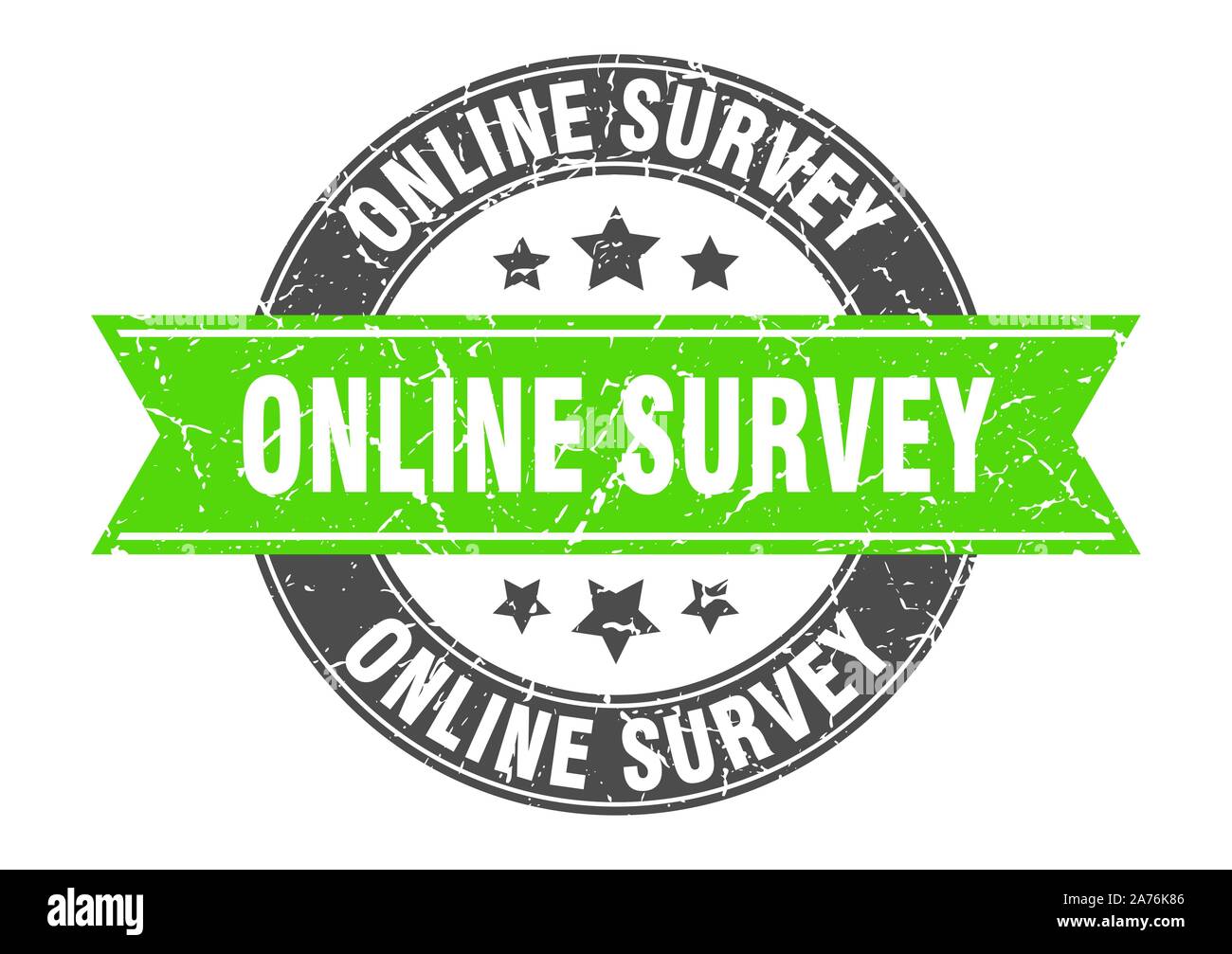 Survey round green sticker hi-res stock photography and images - Alamy
