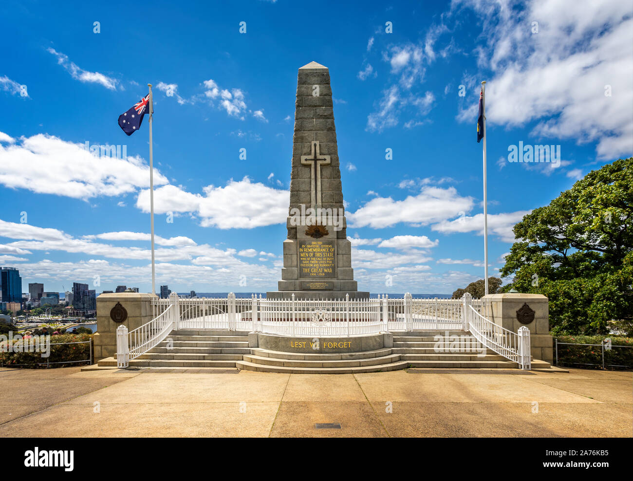 State War Memorial in Kings Park, Perth, Australia on 25 October 2019 ...