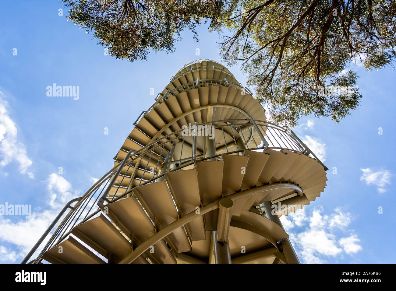 The DNA helical tower in Kings Park, Perth, Australia on 25 October ...