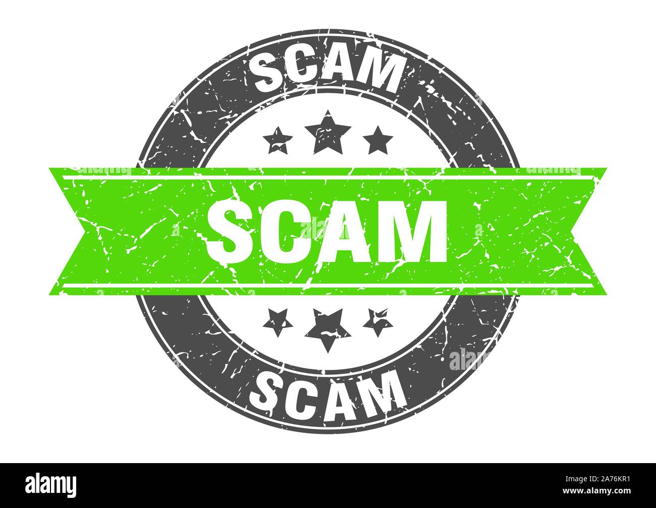 Scam stamp sign round Stock Vector Images - Alamy