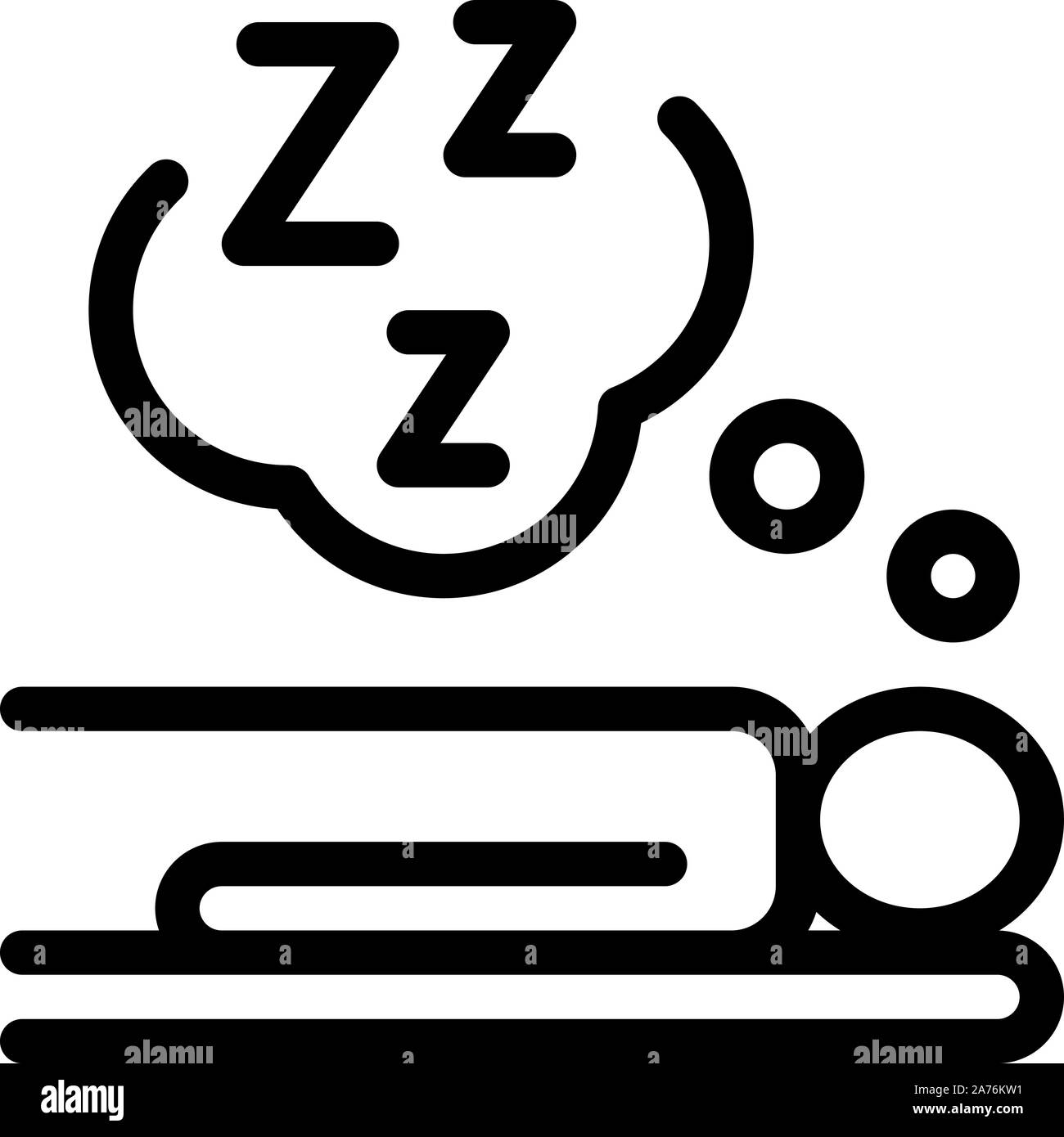 Human Sleep Biohacking Icon Vector Illustration Stock Vector Image ...