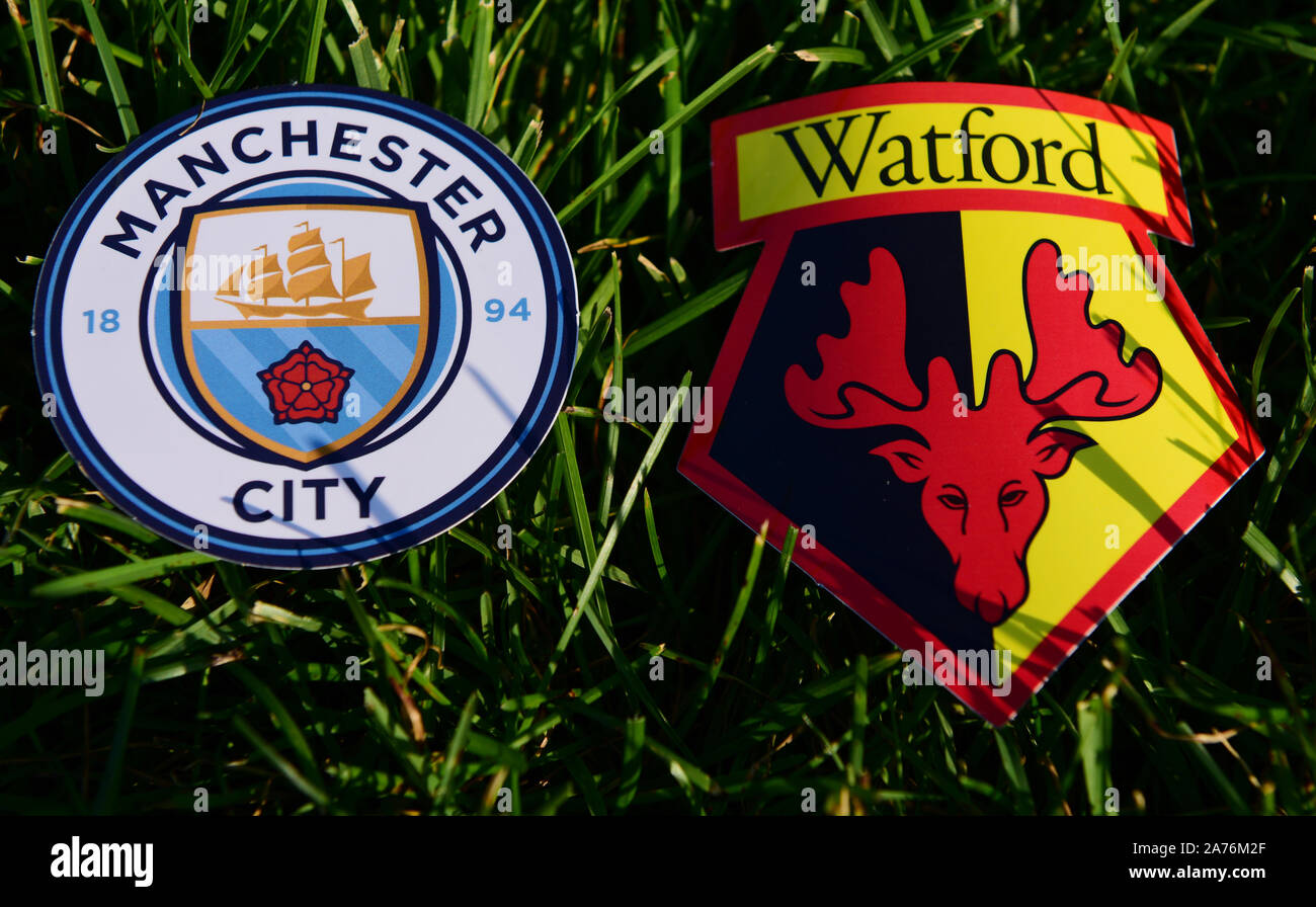 Manchester city emblems green hi-res stock photography and images - Alamy