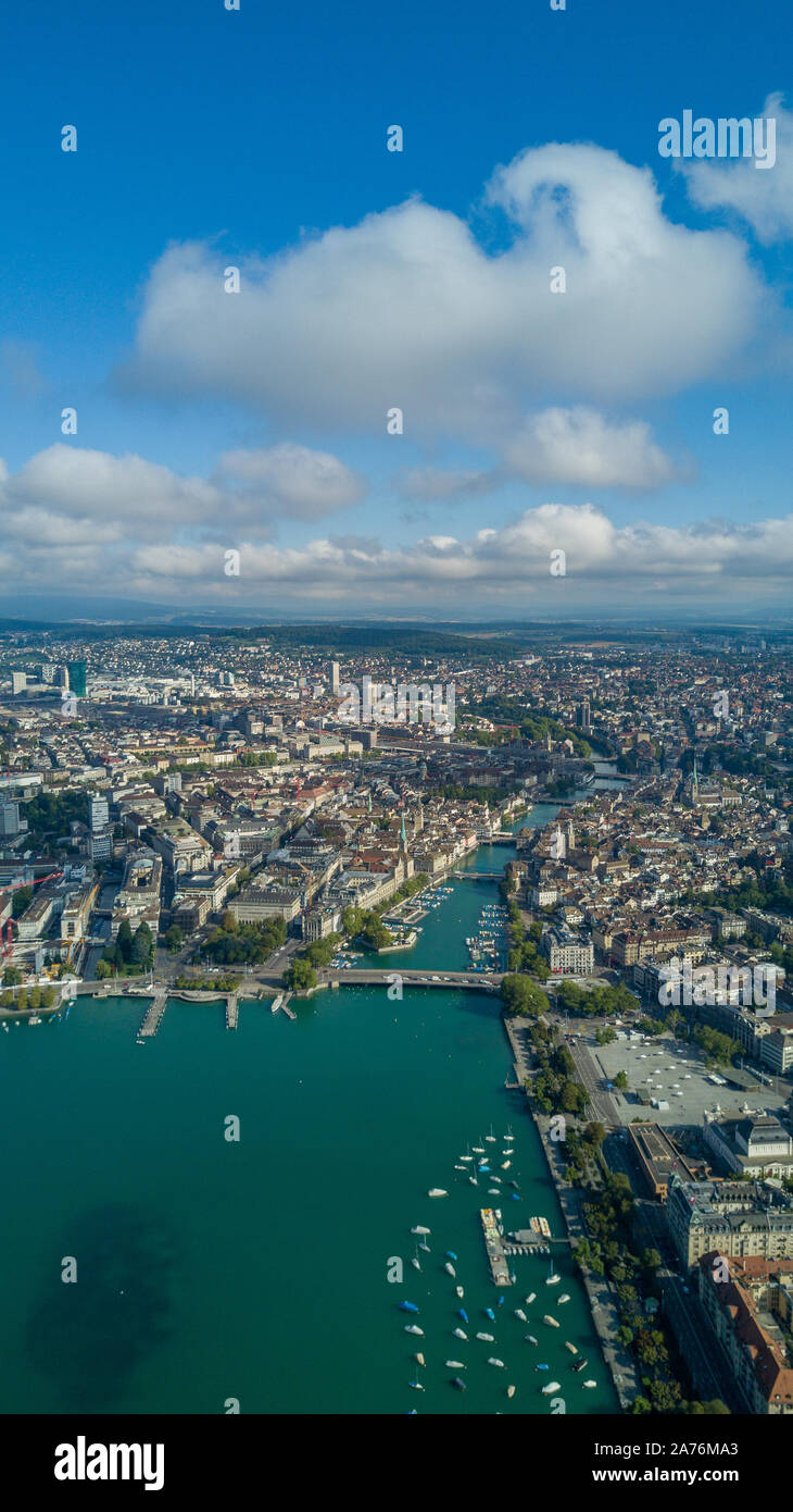 Zurich aerial shot hi-res stock photography and images - Alamy