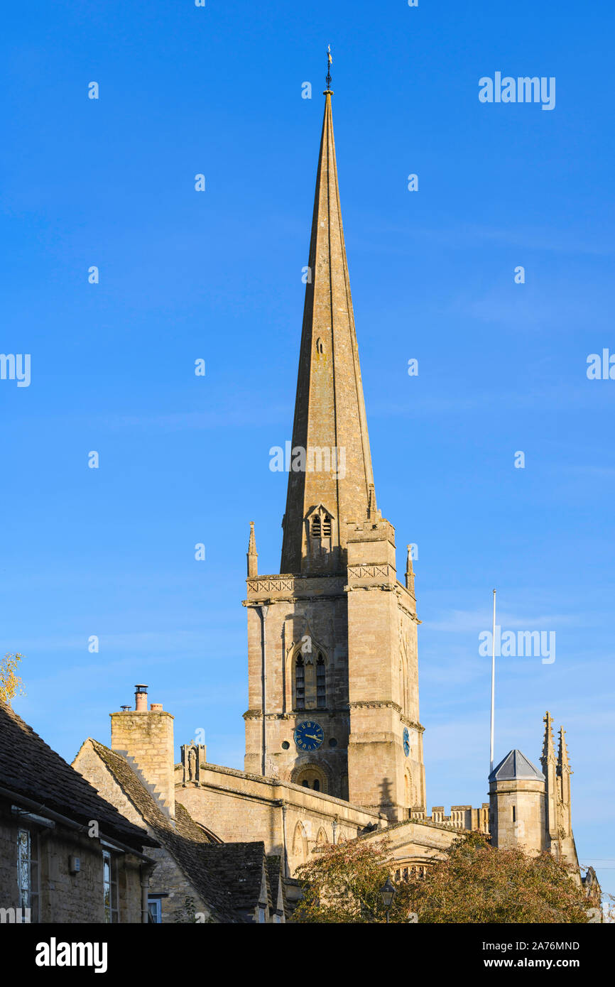Church of St John the Baptist Burford Oxfordshire England UK Stock ...
