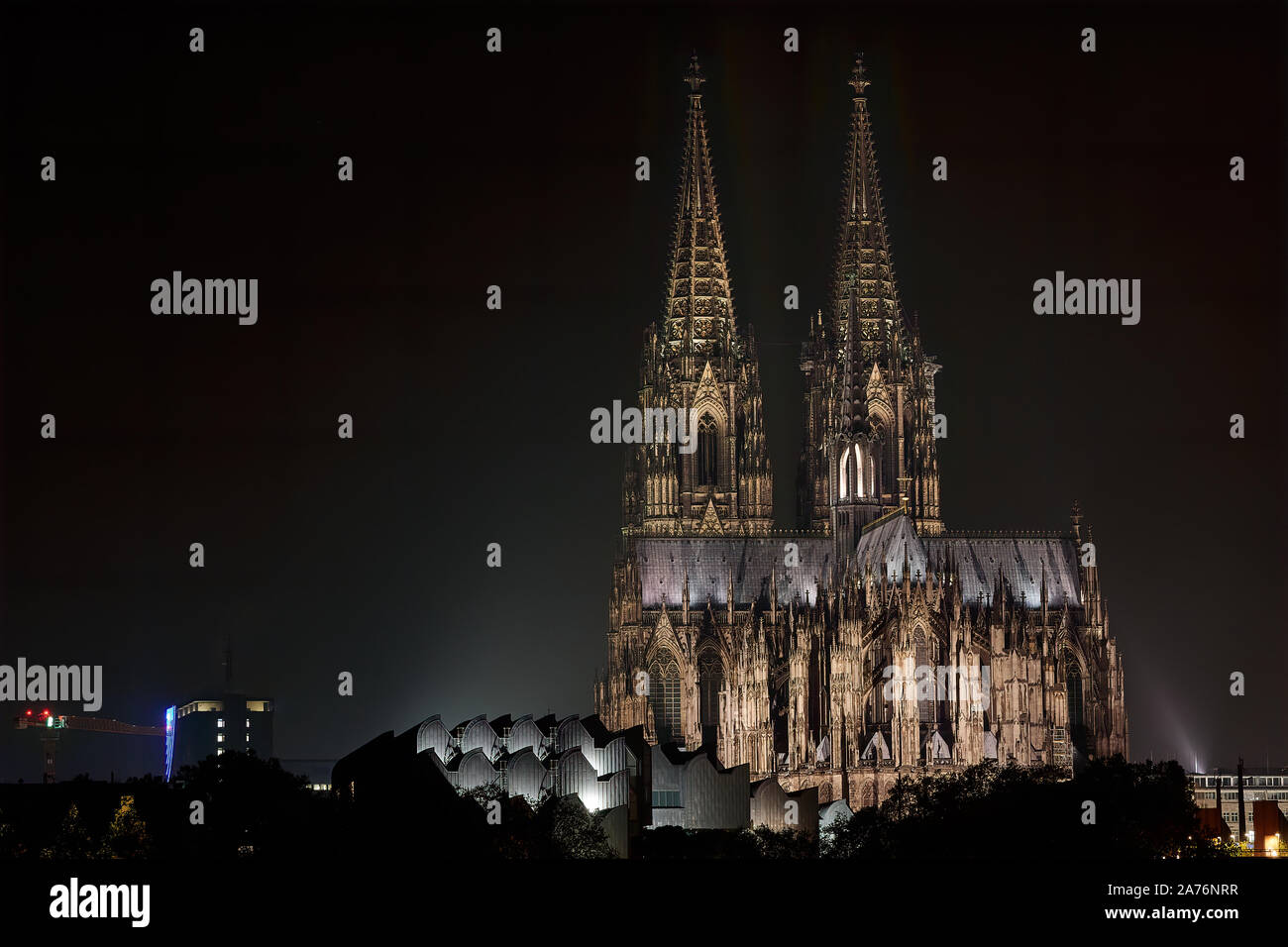 Cologne cathedral at night Stock Photo - Alamy