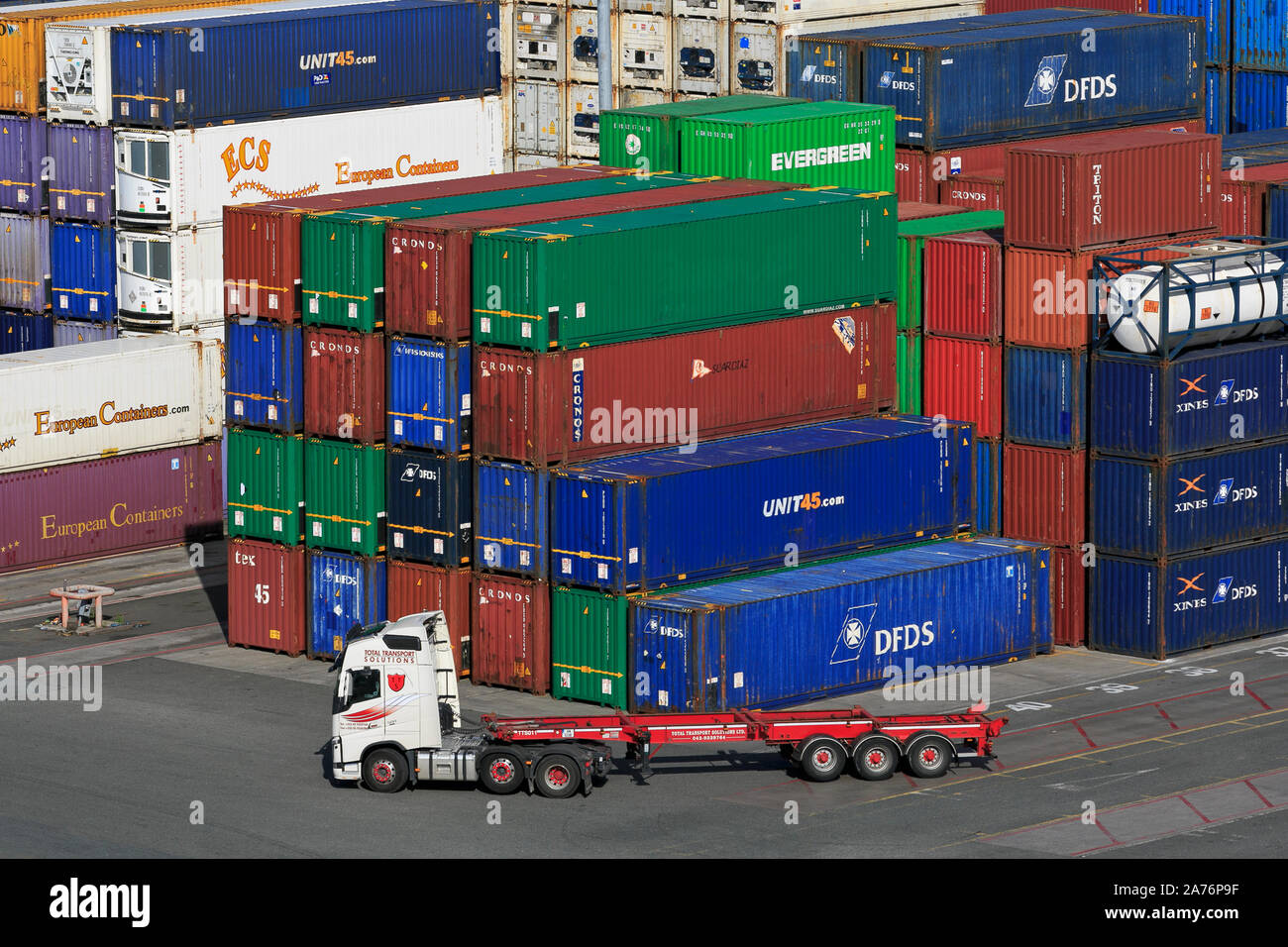 Container Port, Dublin, County Dublin, Ireland Stock Photo - Alamy
