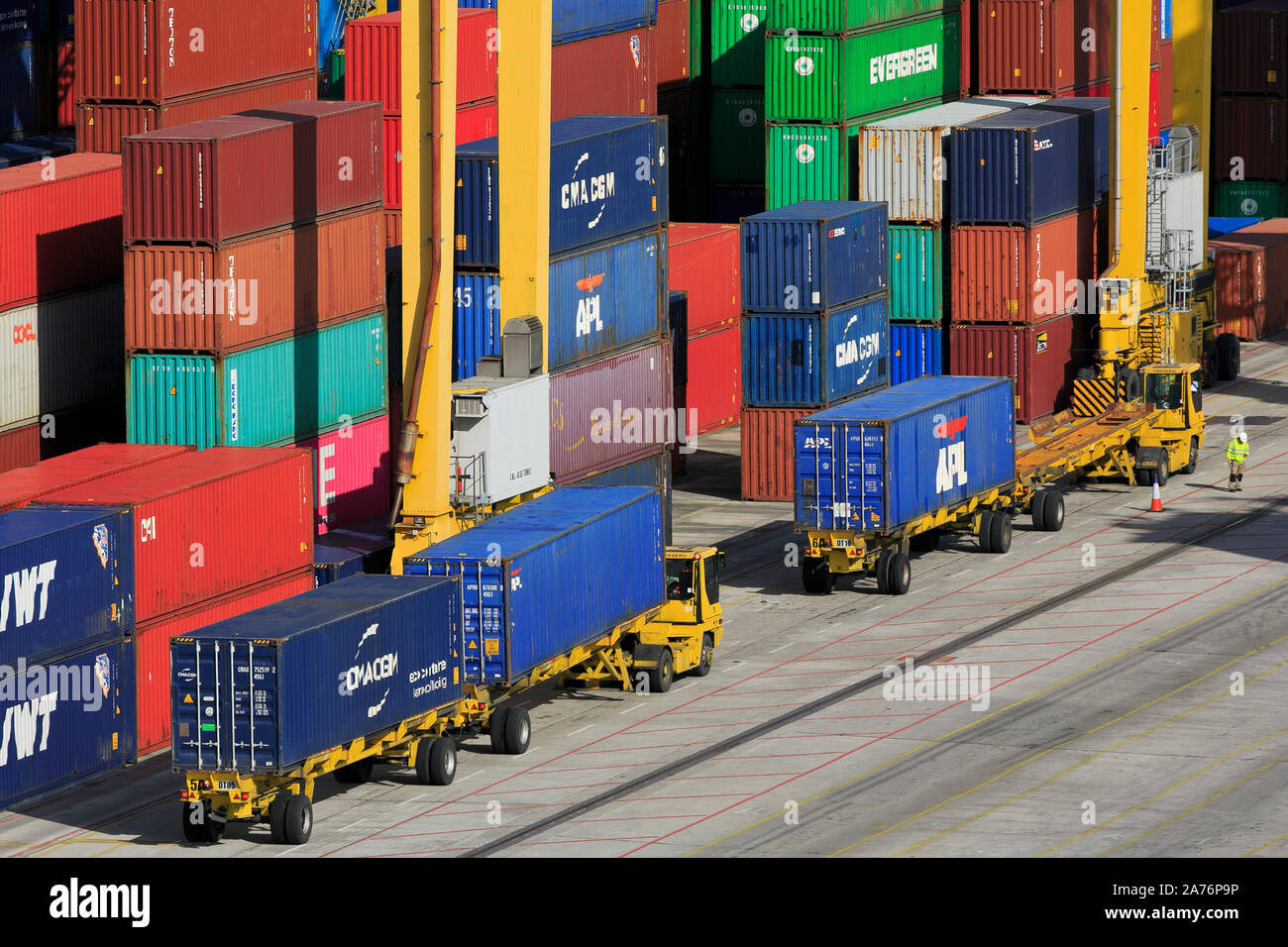 Container Port, Dublin, County Dublin, Ireland Stock Photo - Alamy