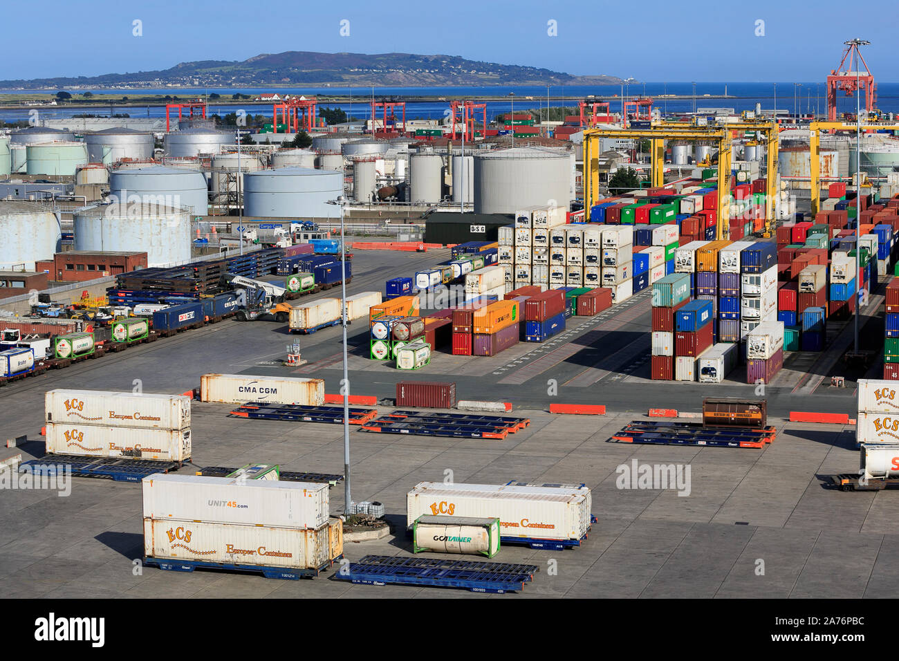 Port of Dublin, County Dublin, Ireland Stock Photo - Alamy