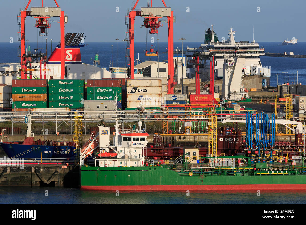 Oil tanker, Port of Dublin, County Dublin, Ireland Stock Photo - Alamy