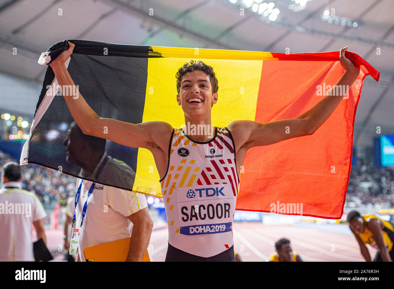 DOHA - QATAR OCT 6: Jonathan Sacoor (Belgium) competing in the men’s ...