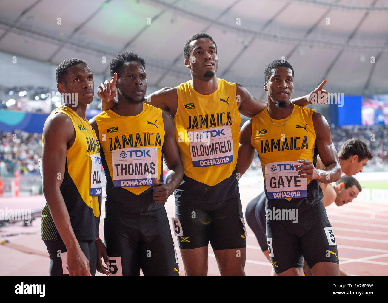 DOHA - QATAR OCT 6: Nathon Allen, Terry Ricardo Thomas, Akeem ...
