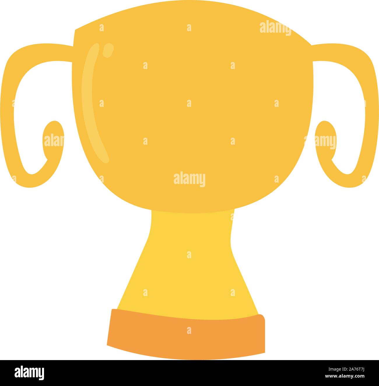 trophy gold in white background vector illustration design Stock Vector ...