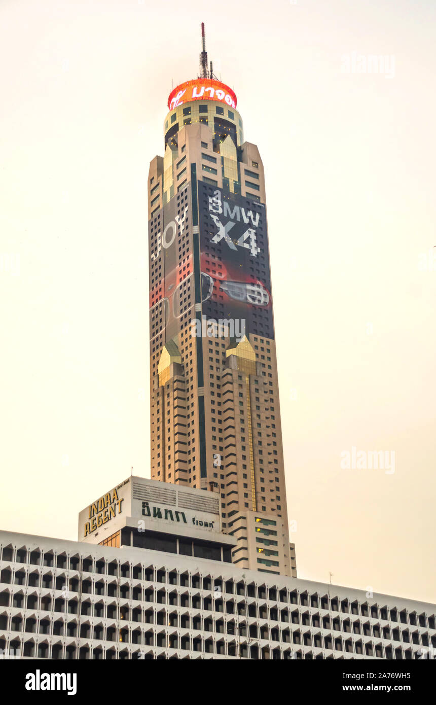 BANGKOK, THAILAND - DECEMBER 22, 2018: View of Baiyoke Tower II in ...