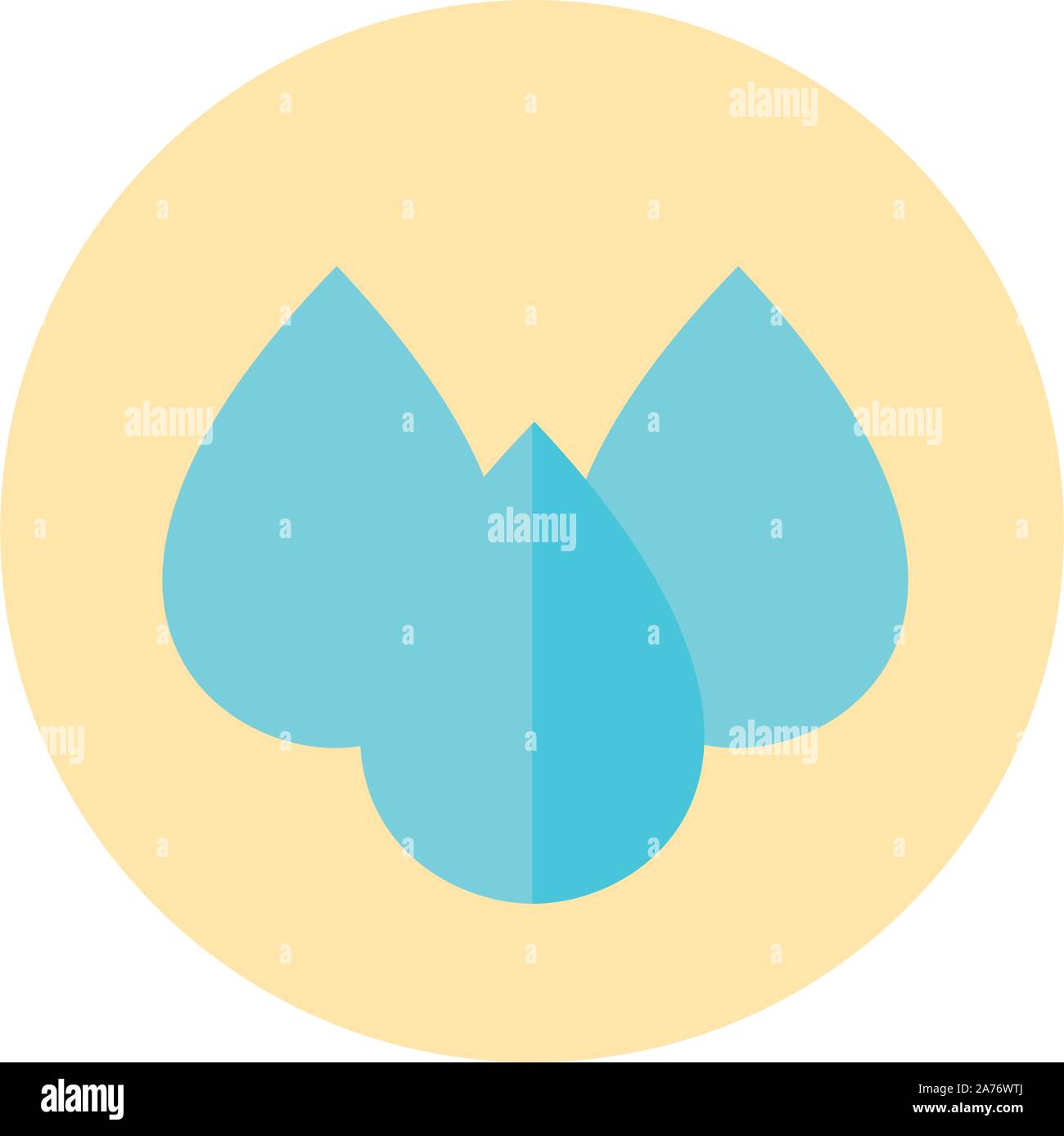 drops water green energy block icon vector illustration Stock Vector ...