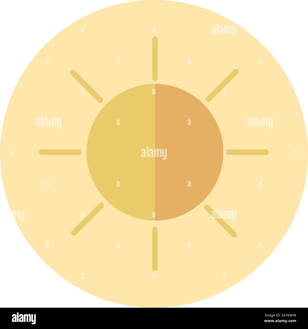 sun power green energy block icon vector illustration Stock Vector ...