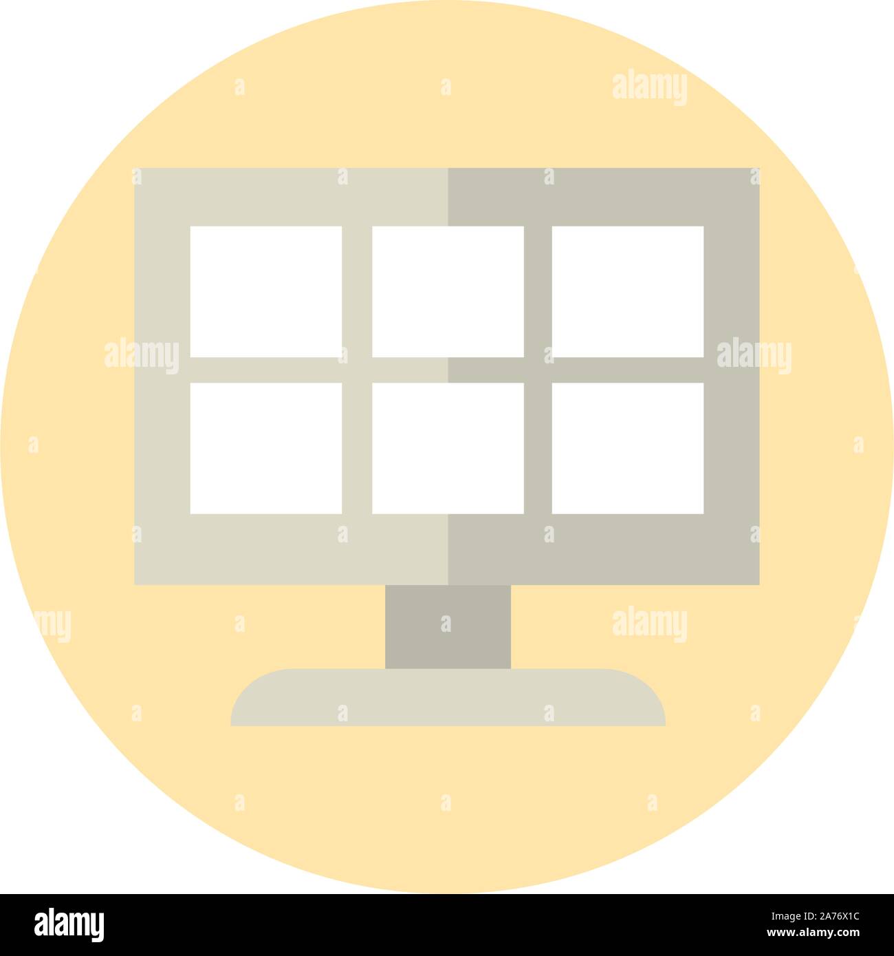 solar panel sustainable green energy block icon vector illustration ...