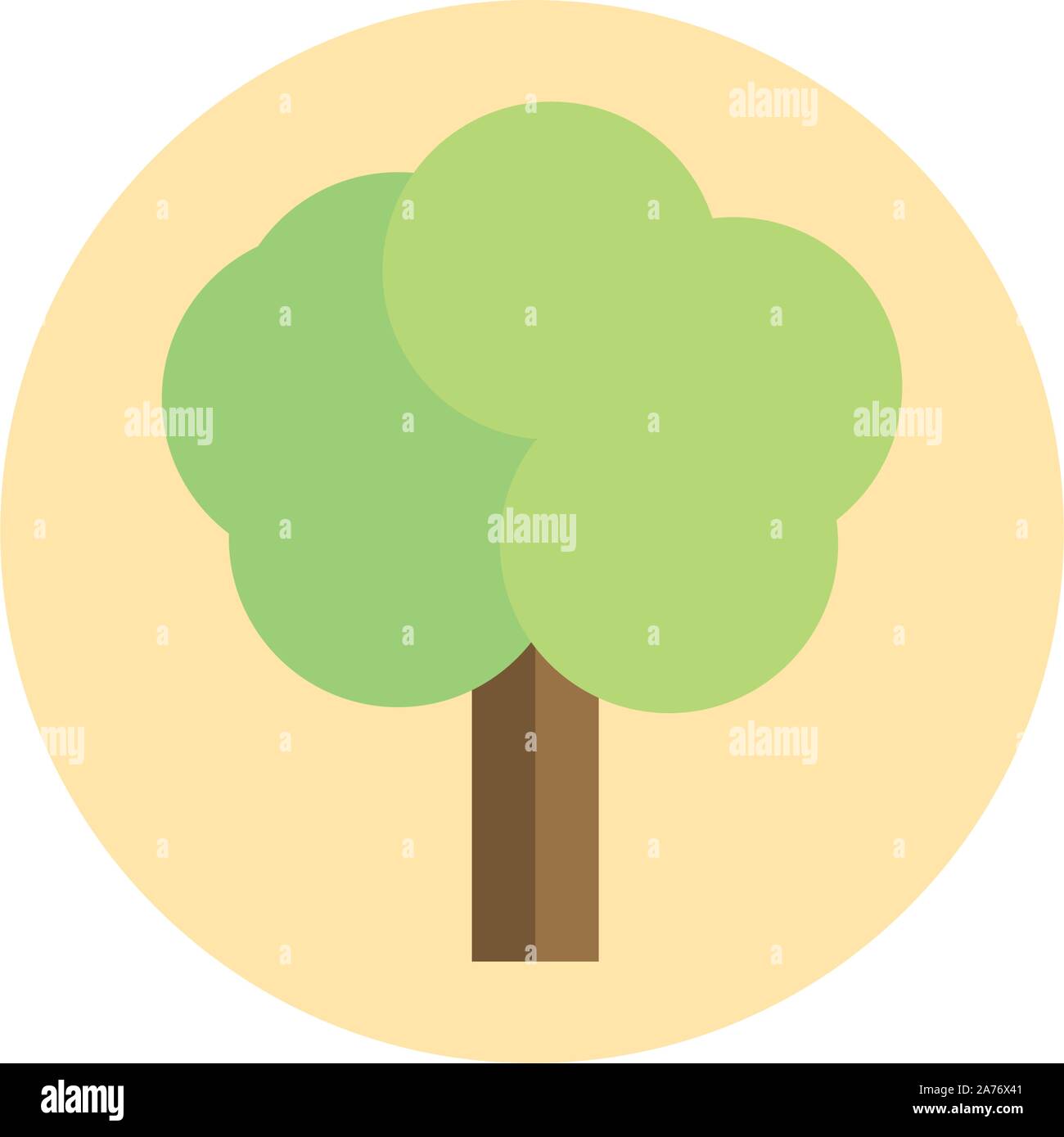 tree forest environment green energy block icon vector illustration ...