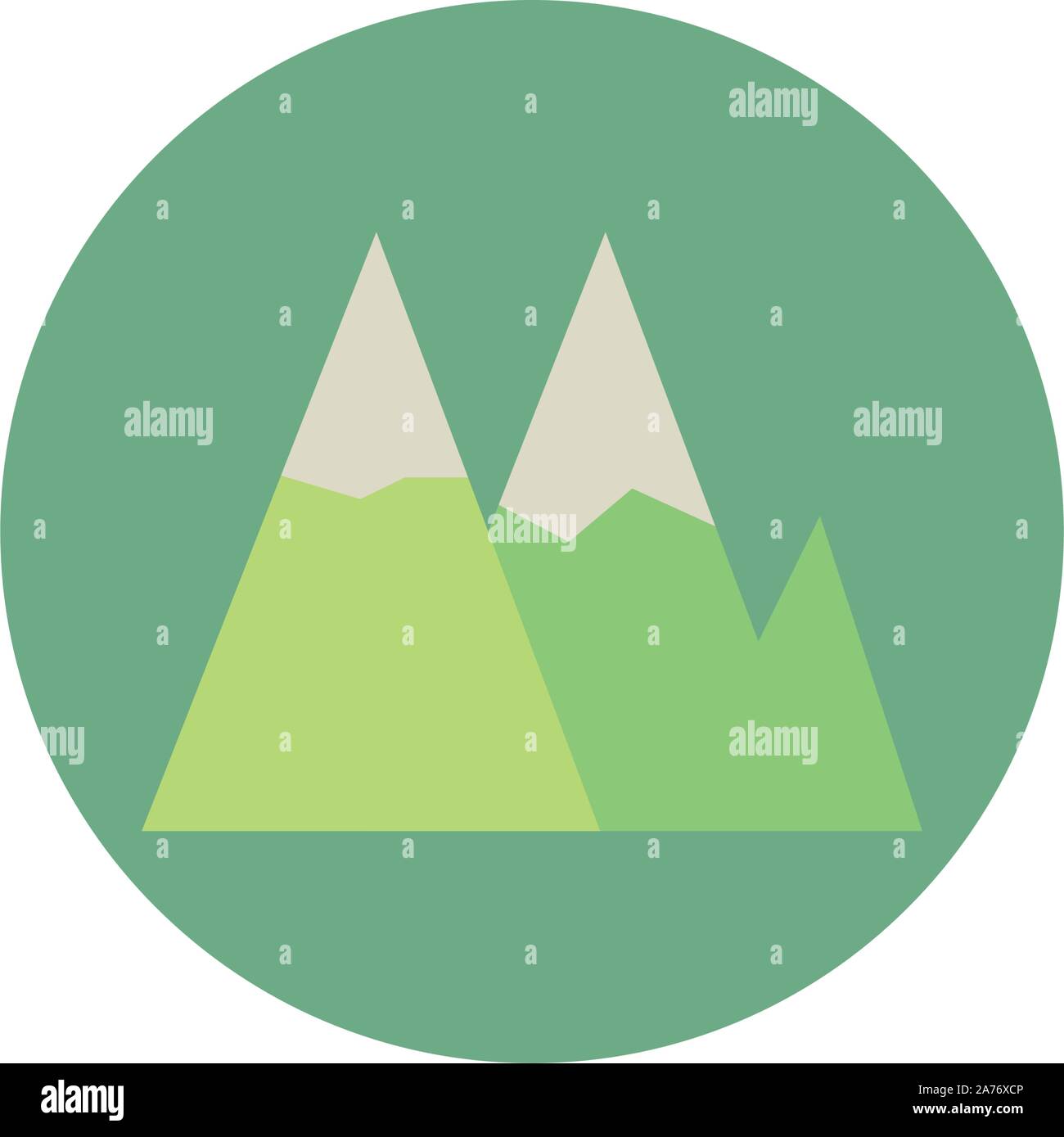 mountains green energy block icon vector illustration Stock Vector ...
