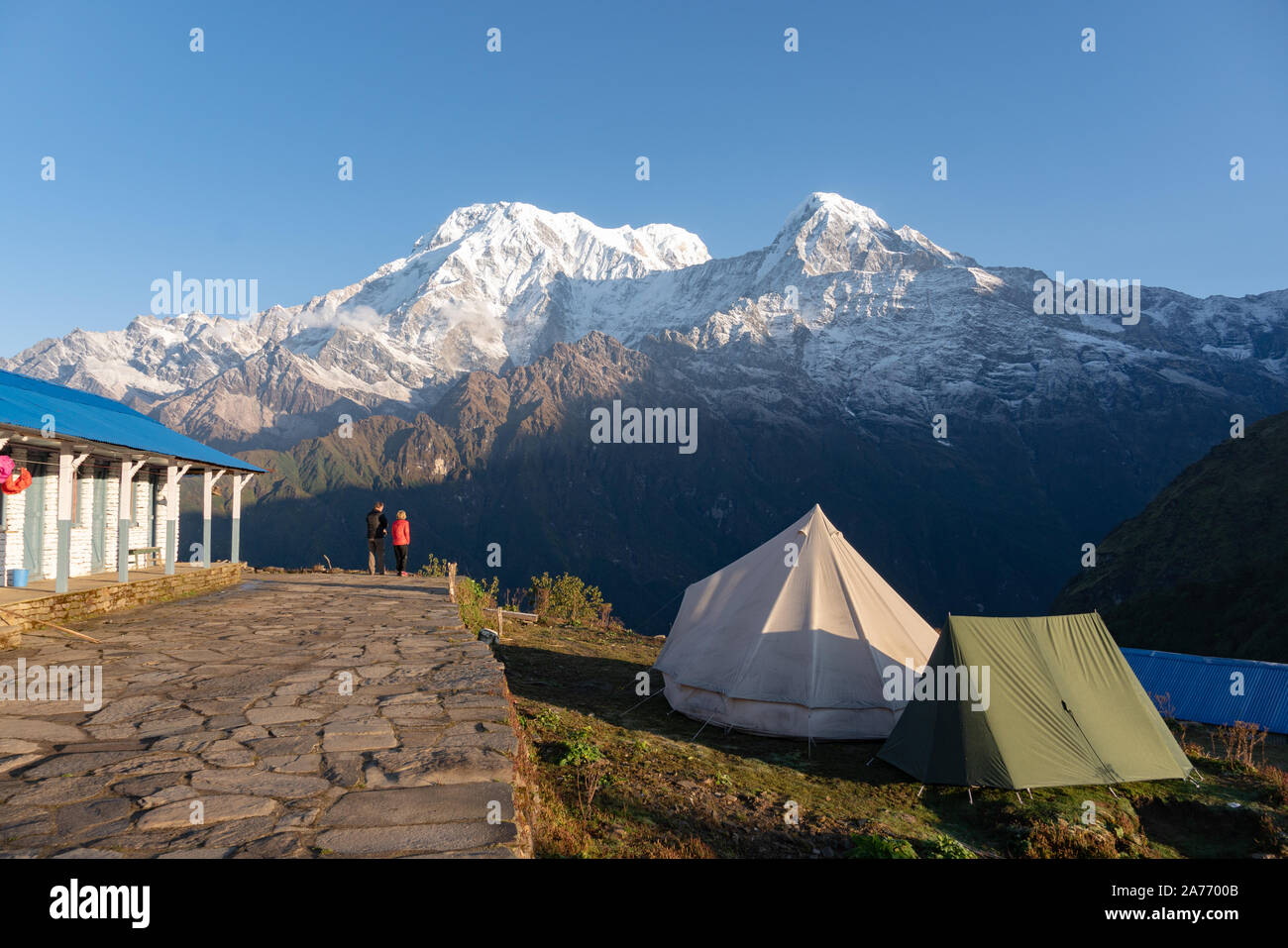 Nepal, Annapurna. Mardi Himal trek Stock Photo - Alamy