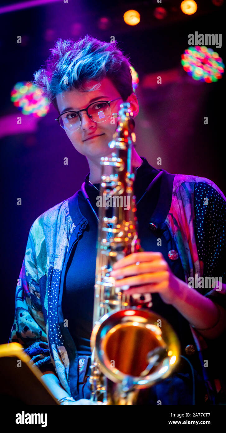 Edinburgh, Scotland. Tue 29 October 2019. Edinburgh band Slow Gear ...