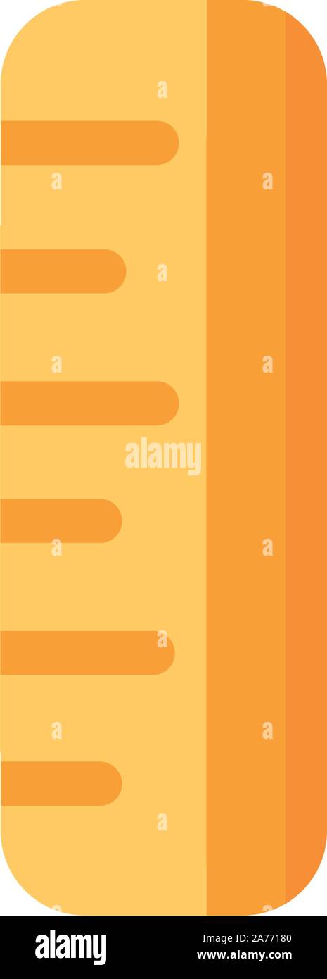 ruler measure school and education icon vector illustration Stock ...