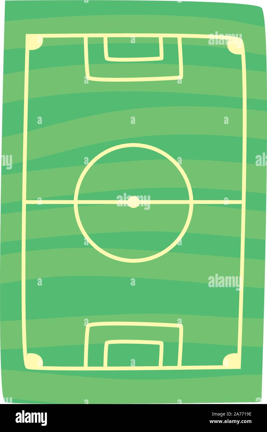 soccer field on white background vector illustration design Stock ...