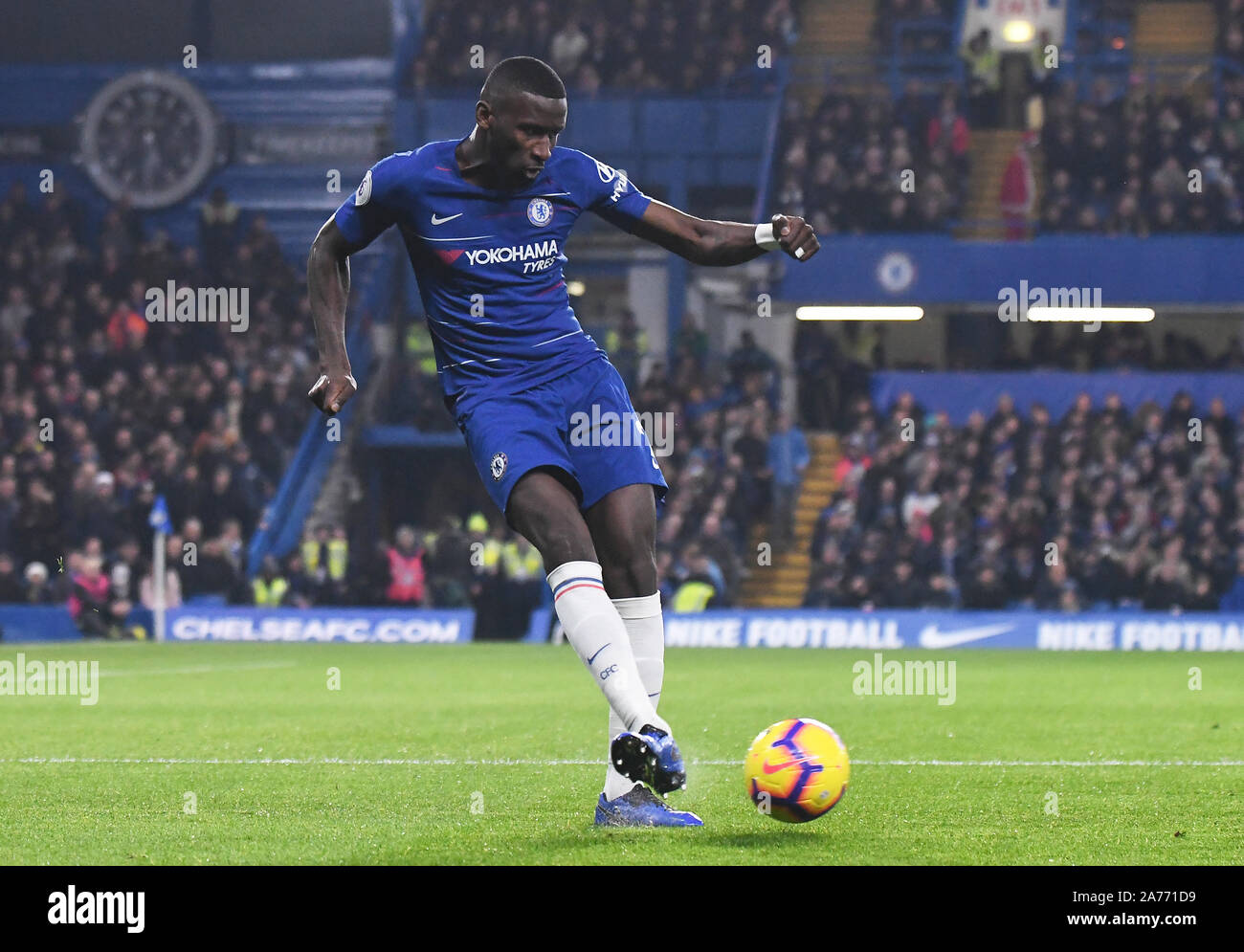 LONDON, ENGLAND - DECEMBER 8, 2018: Antonio Rudiger of Chelsea pictured ...