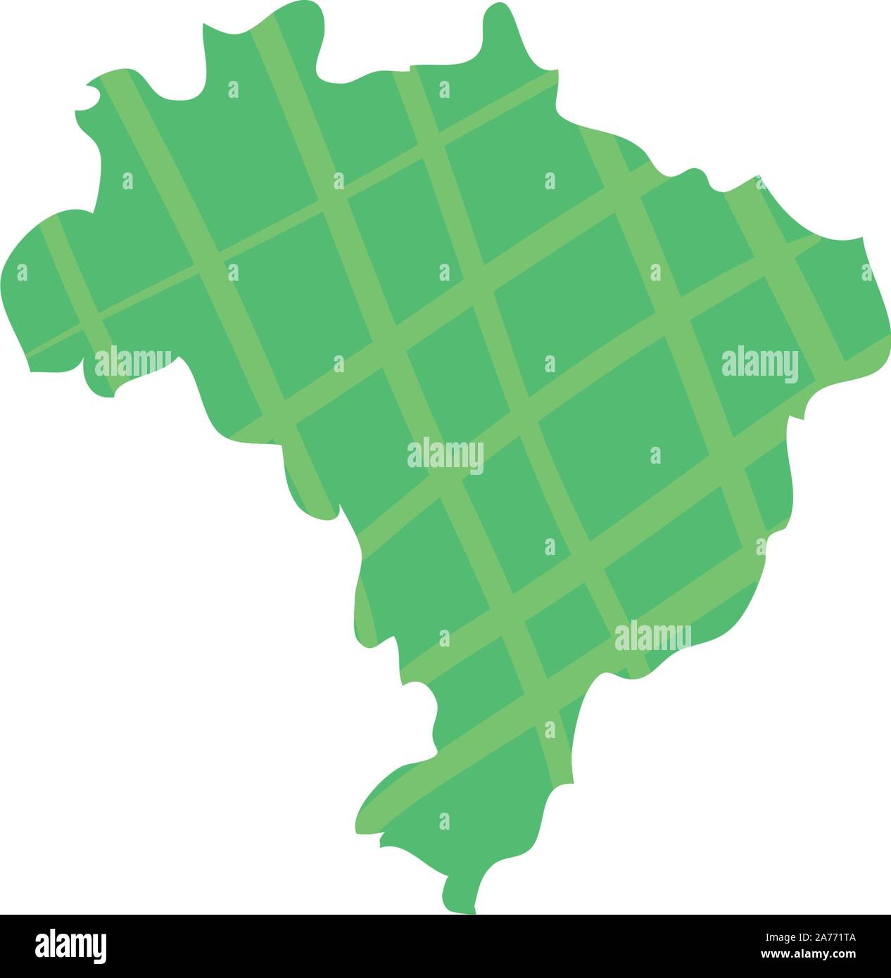 brazil map on white background vector illustration design Stock Vector ...