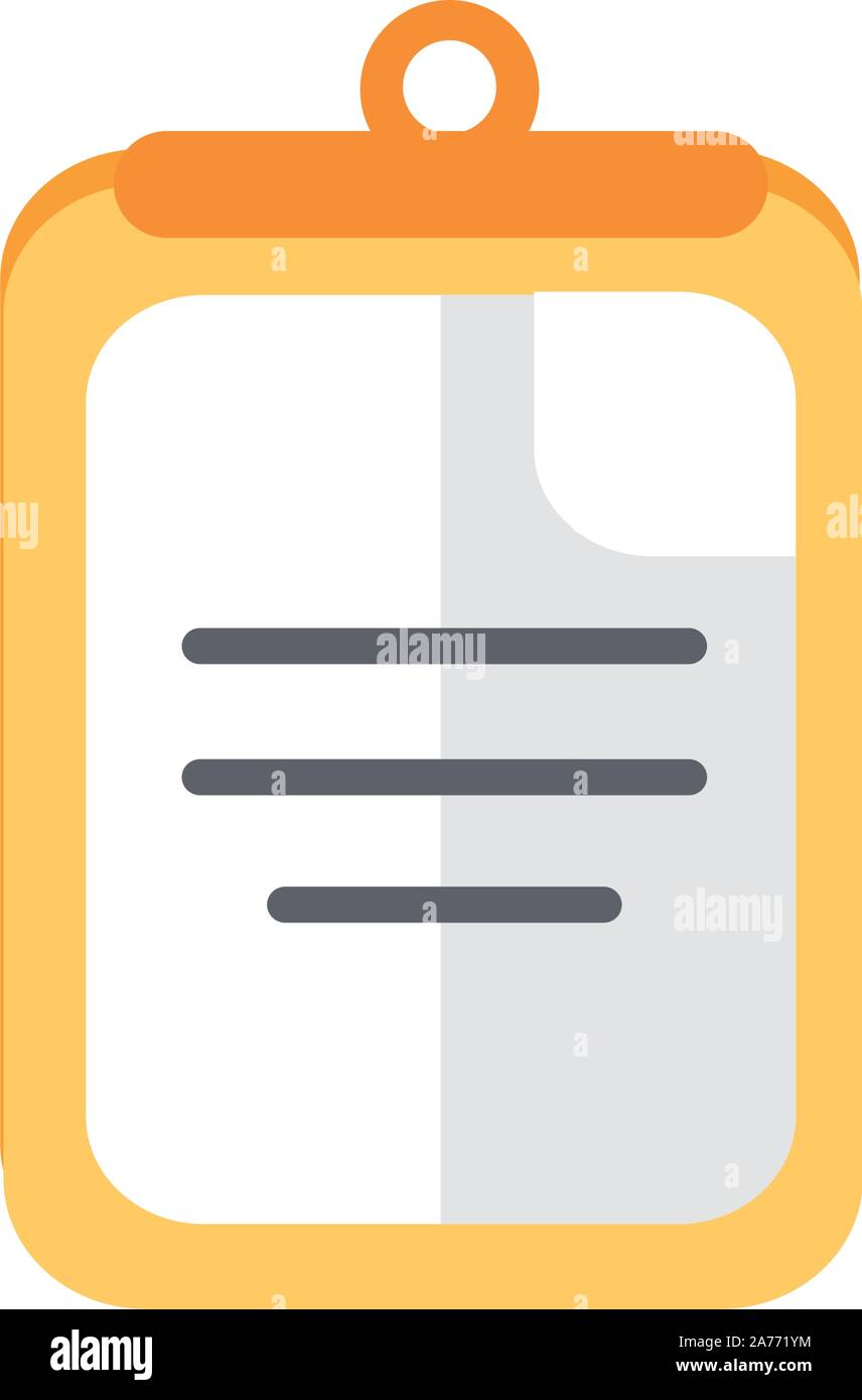 clipboard paper school and education icon vector illustration Stock ...