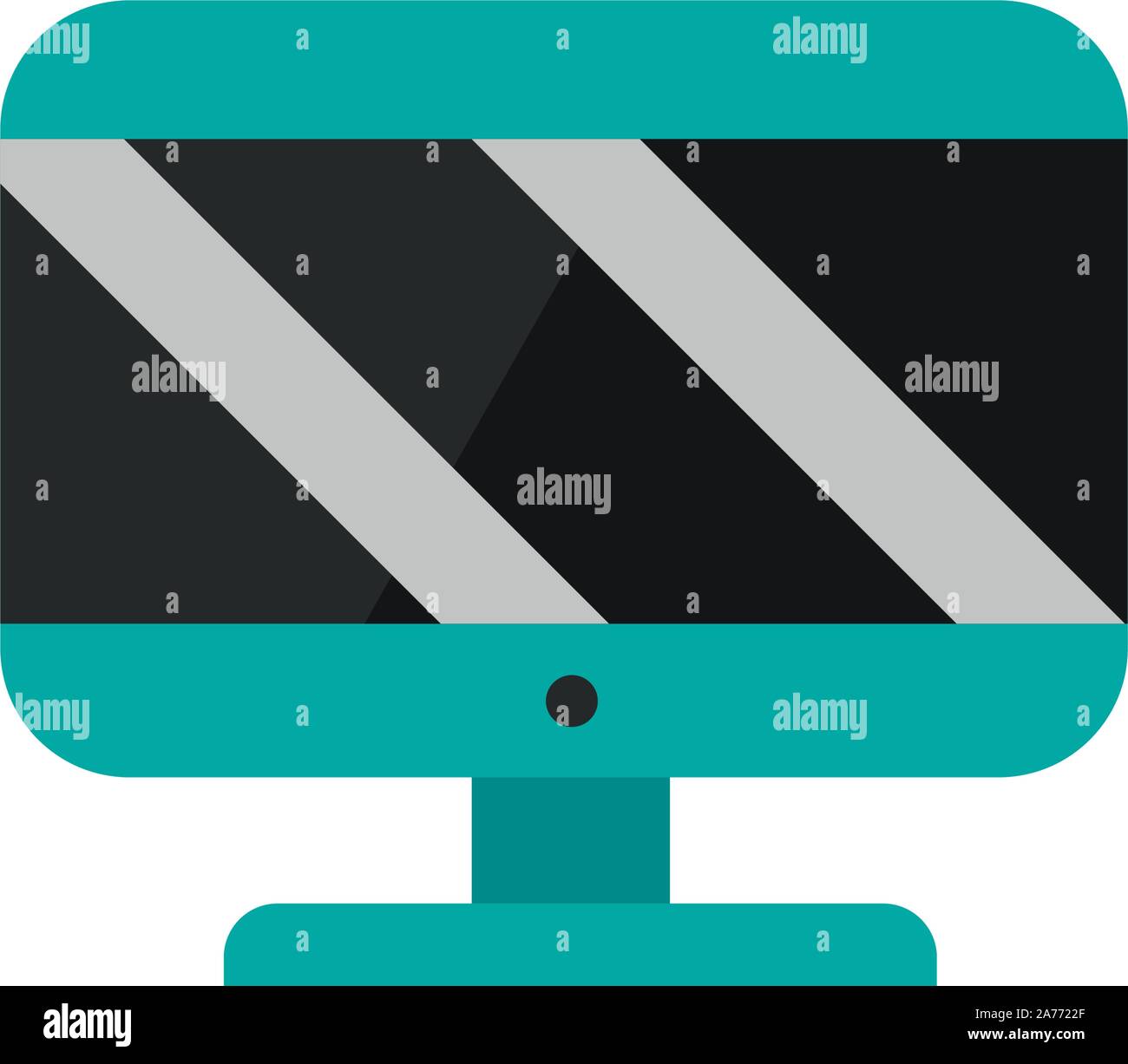 computer monitor school and education icon vector illustration Stock ...