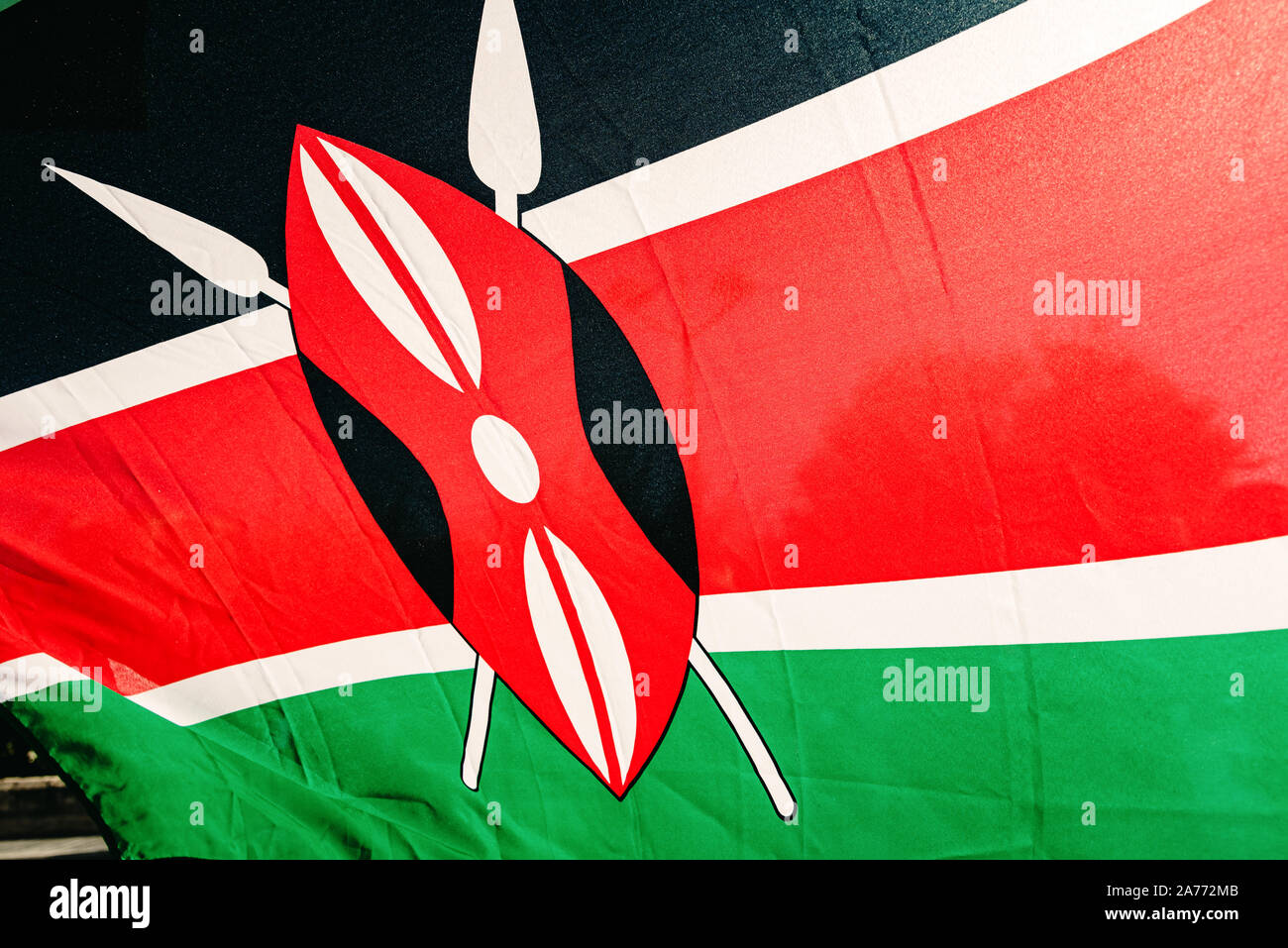 National flag of kenya waving hi-res stock photography and images - Alamy