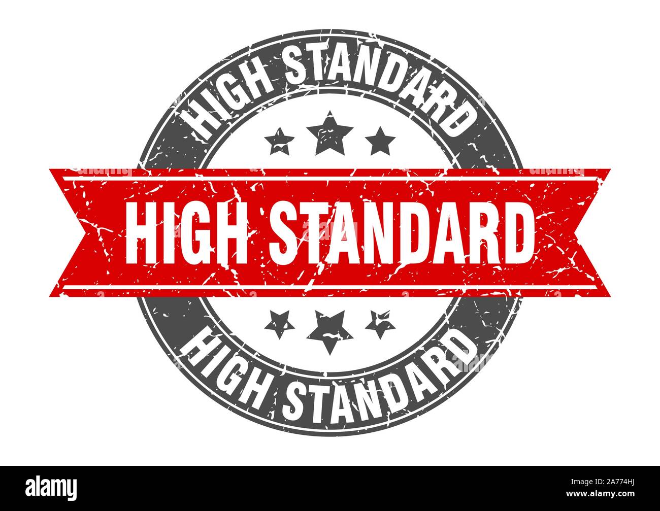 High standard ribbon label hi-res stock photography and images - Alamy