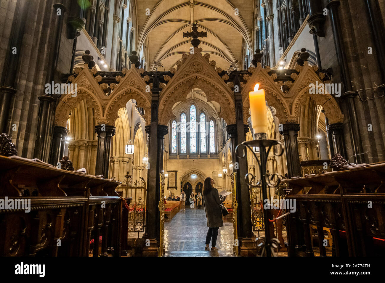 Christ church cathedral dublin interior hi-res stock photography and ...