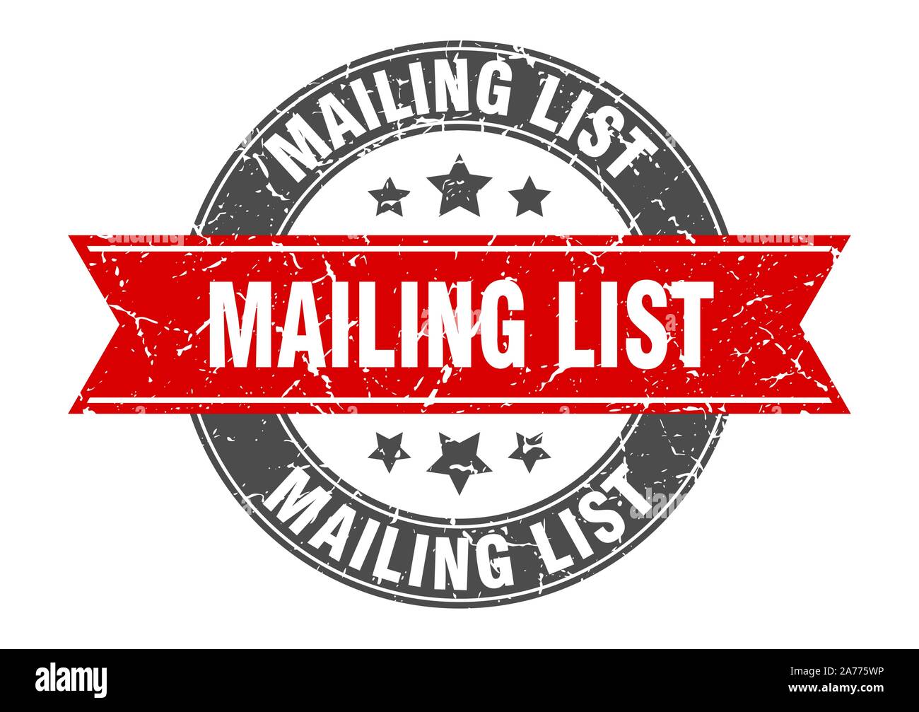 Mailing list stamp Stock Vector Images - Alamy