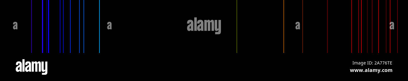 Emission Spectra of Radon Stock Photo - Alamy