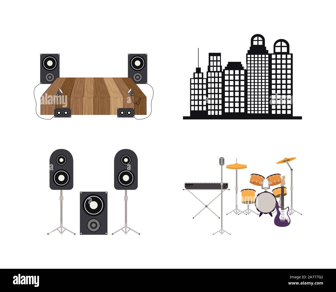 The national rock band Stock Vector Images - Alamy